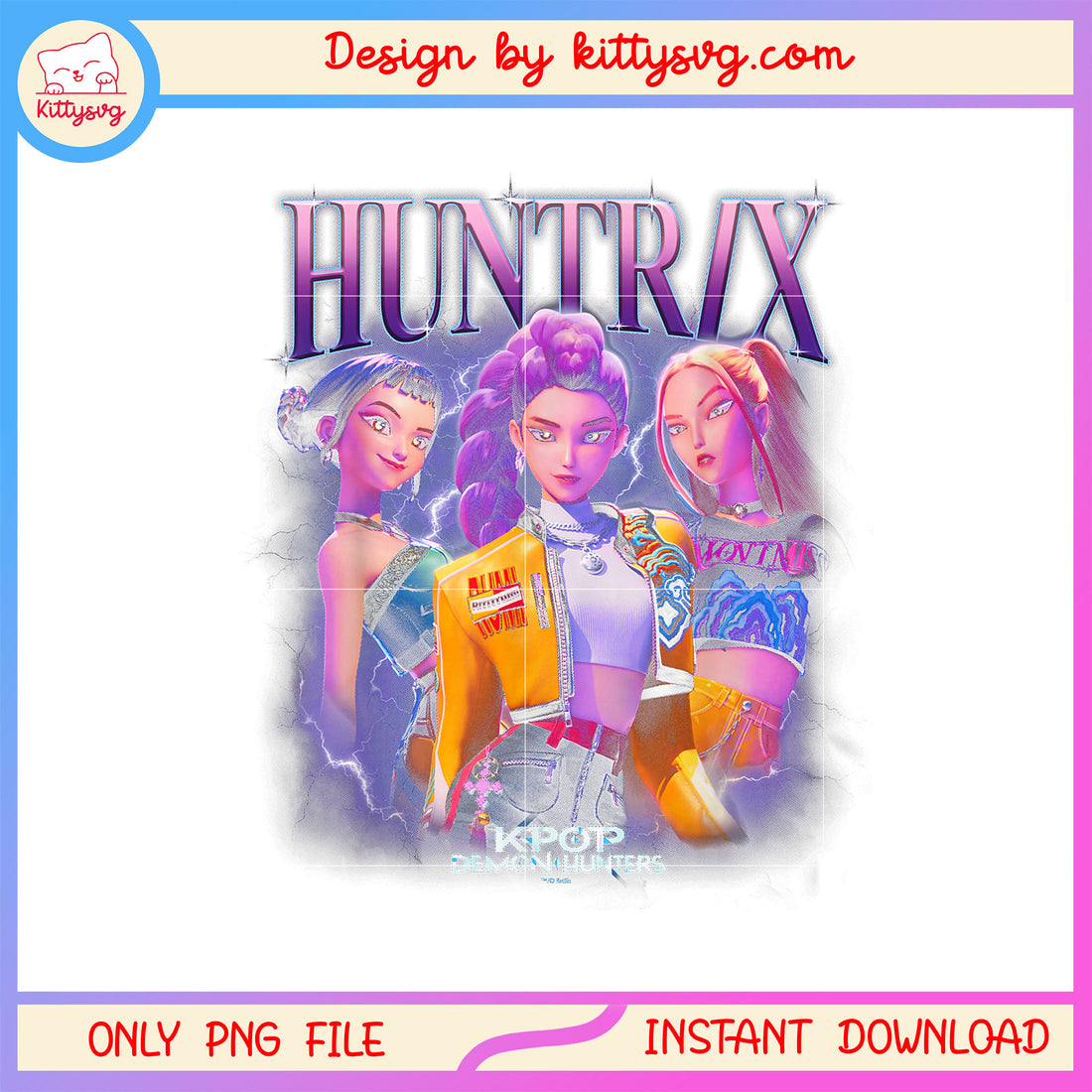 Huntrix kpop groups members png, the huntrix png – Kittysvg